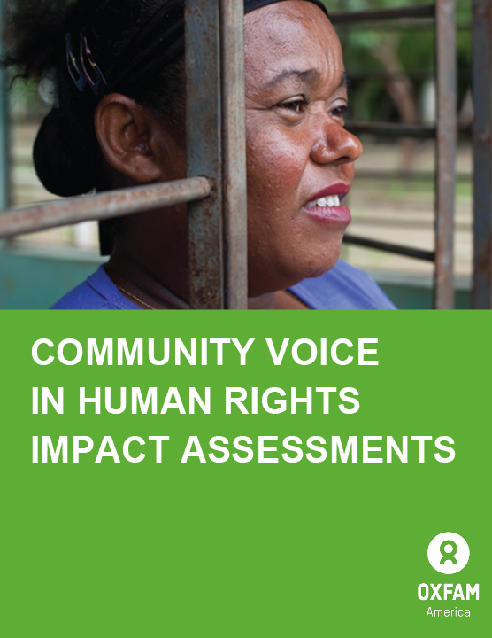 Community voice in human rights impact assessments | Oxfam