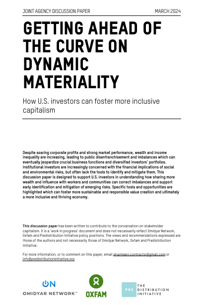 Getting Ahead of the Curve on Dynamic Materiality: How U.S. investors ...