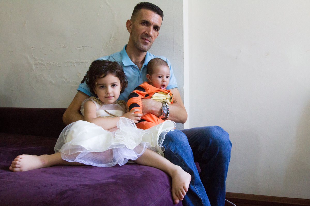 A father of five, this wounded Syrian refugee takes hard but steady ...