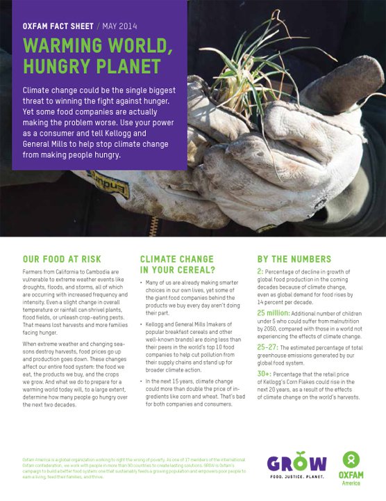 Warming world, hungry planet | Oxfam