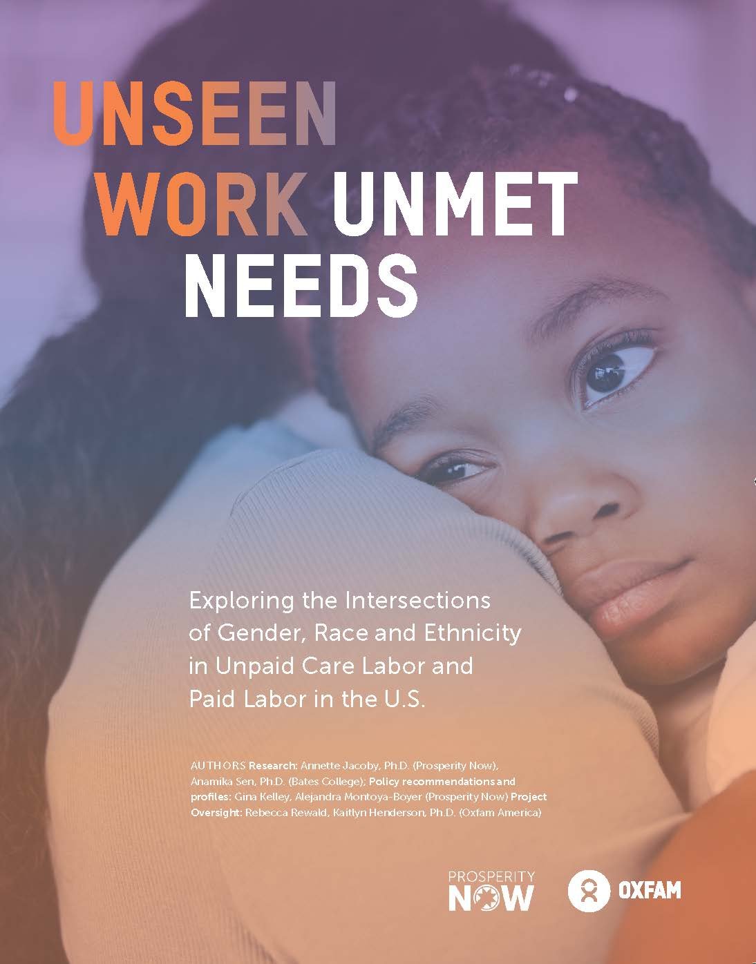 Unseen Work, Unmet Needs: Exploring the intersections of gender, race ...