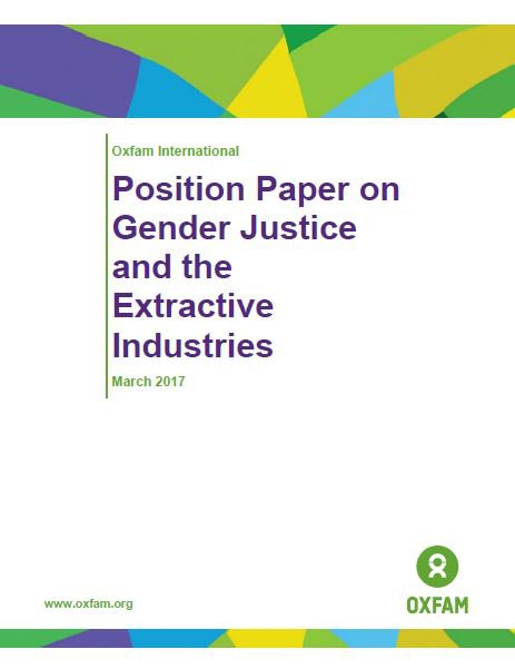 Position Paper on Gender Justice and the Extractive Industries | Oxfam