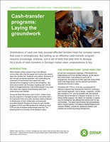 Cash-transfer programs: Laying the groundwork | Oxfam