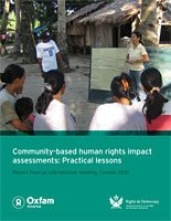 Community-based human rights impact assessments: Practical lessons | Oxfam