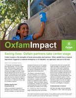 Saving lives: Oxfam partners take center stage | Oxfam