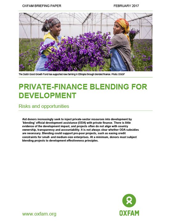 Private-Finance Blending for Development: Risks and Opportunities | Oxfam