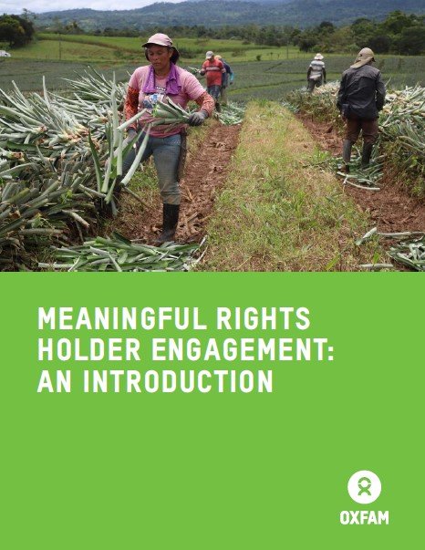 Meaningful rights holder engagement: An introduction | Oxfam
