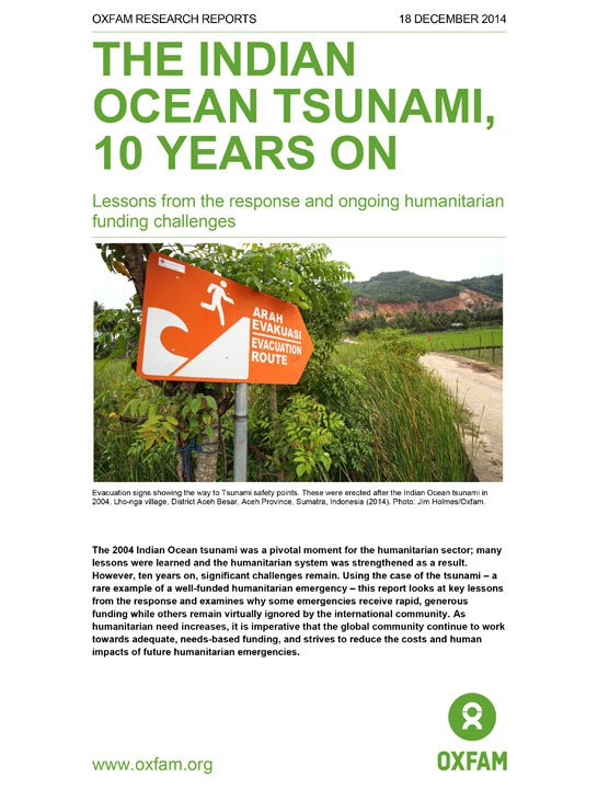 The Indian Ocean tsunami, 10 years on | Oxfam